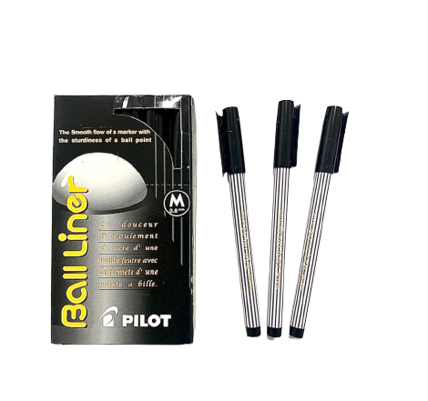 Pilot Ball Liner Black Per Pack – TOKO BAWANA
